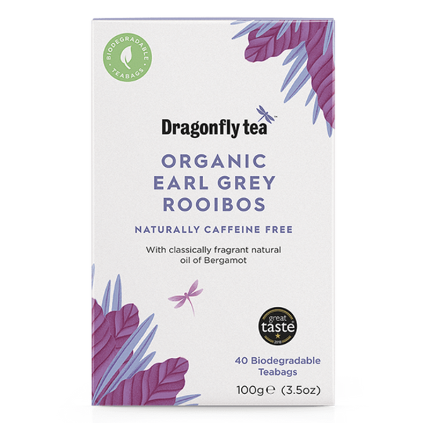 Dragonfly Tea Dragonfly Rooibos Organic Earl Grey Breakfast Tea ...